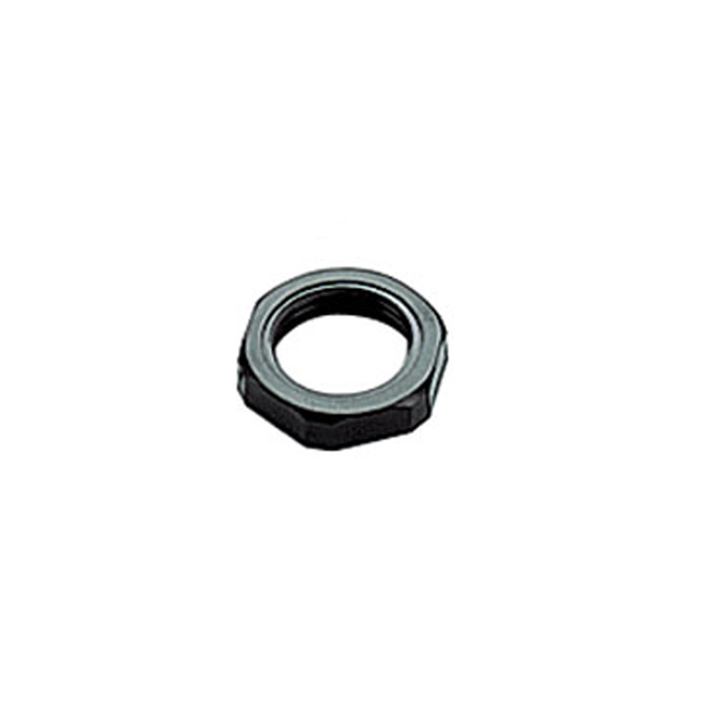 M12 Nylon Locking Nut, Black, without collar | SourceASI